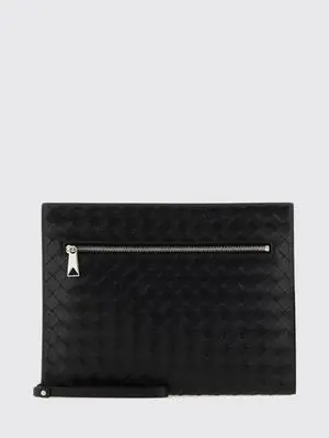 Bottega Veneta Woven Leather Document Holder - Black
