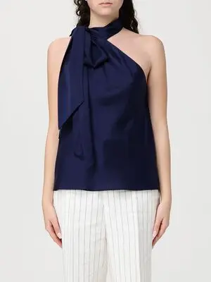 Ralph Lauren Asymmetric Top With Bow - Black