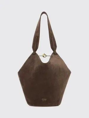 Khaite Lotus Suede Bag - Cedar