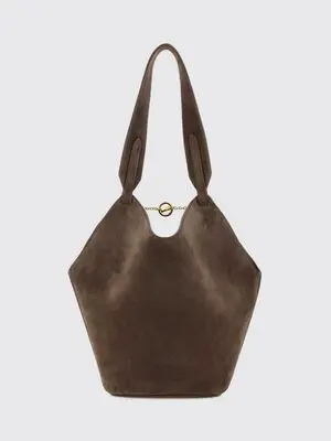 Khaite Lotus Suede Bag - Cedar