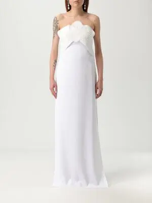 GENNY Embellished Strapless Maxi Dress - White
