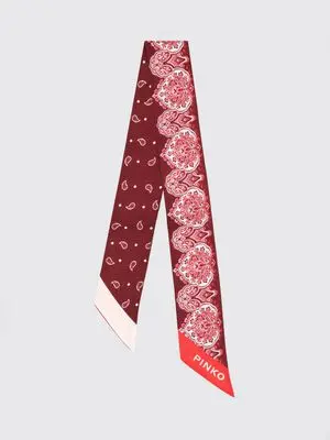 Pinko Rectangular Viscose Bandeau Scarf With Paisley Print