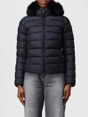 COLMAR Padded Jacket With Fur Hood - Black