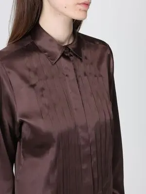 Tagliatore Viscose And Silk Bib Shirt