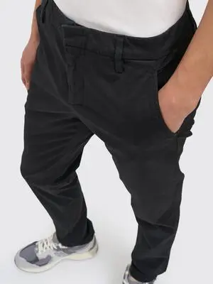 DONDUP Stretch Cotton Chino Trousers - Black