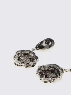 Magda Butrym Brass Earrings With Flower