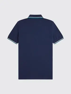 Fred Perry Cotton Polo Shirt With Logo - Blue