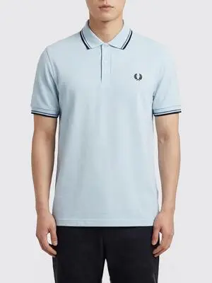 Fred Perry Cotton Polo Shirt With Logo Navy