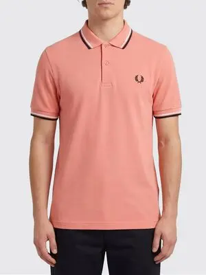 Fred Perry Cotton Polo Shirt With Logo Strawberry