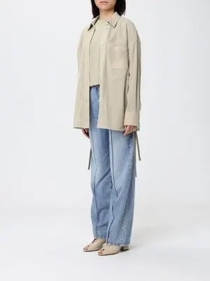 Fabiana Filippi Perforated Leather And Nylon Overshirt