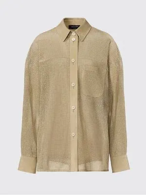 Fabiana Filippi Perforated Leather And Nylon Overshirt