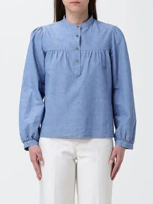 A.p.c. Organic Cotton And Linen Shirt - Blue