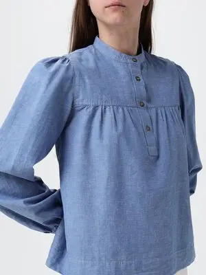 A.p.c. Organic Cotton And Linen Shirt - Blue