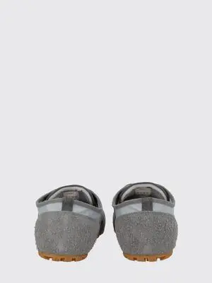 Balmain Racer 45 Low-top Sneakers In Leather And Suede With Pb Monogram - Grey