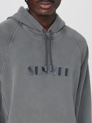 Sunnei Textured Logo Hoodie