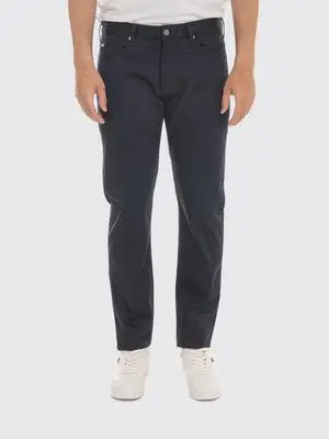 Emporio Armani Five-pocket Slim Fit Skinny Jeans In Cotton Denim - Blue