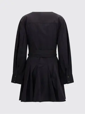 GANNI Stretch Cotton Chemisier Dress