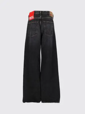 DIESEL® D-rise Wide-leg Jeans With Distressed Detail