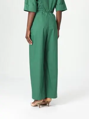 Liu Jo Wide Leg Trousers With Drawstring Waist - Green