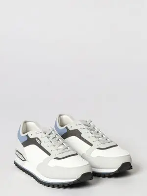 BOSS Parkour Mesh And Rubber Sneakers - Grey