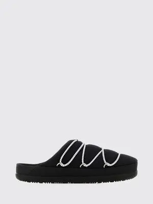Moon Boot Flat Slip-on Shoes - Black