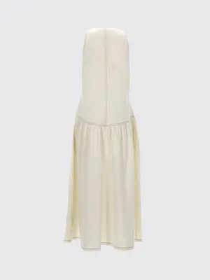 Baum Und Pferdgarten Sleeveless A-line Maxi Dress In Organic Cotton - White
