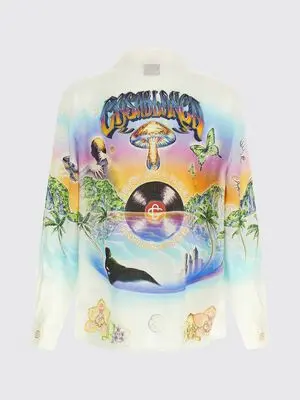 Casablanca The Cosmic Eden Printed Linen Shirt - Multicolor