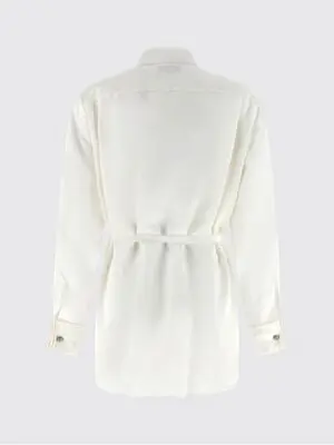Balenciaga Silk Blend Wrap Shirt