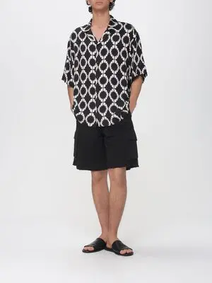 LANEUS Casual Shirt In Printed Cotton