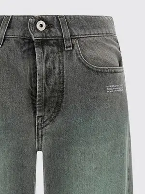 Off-White Straight Cotton Denim Jeans
