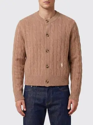 SPORTY & RICH Wool And Cashmere Cardigan - Camel