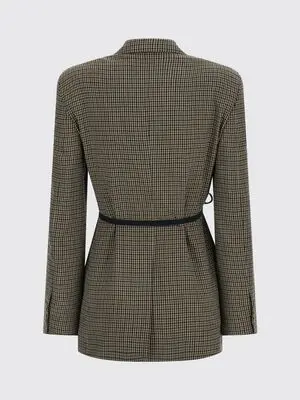 Balenciaga Tailored Blazer With Tie Detail - Brown