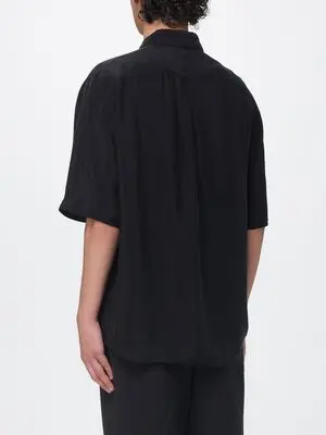 Our Legacy Short-sleeved Cupro Shirt With A French Collar