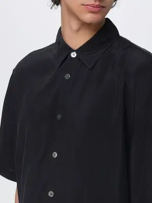 Our Legacy Short-sleeved Cupro Shirt With A French Collar