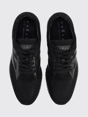 Hogan Interactive Nylon And Suede Sneakers With H Logo