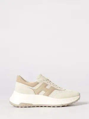 Hogan H669 Leather Sneakers - Beige