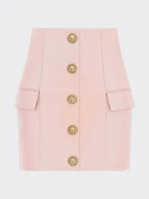 Balmain Leather Mini Skirt