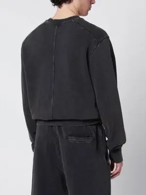 ENTIRE STUDIOS Cotton Crewneck Sweatshirt - Black