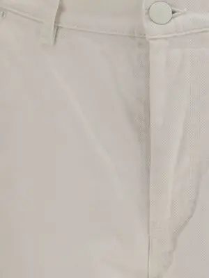 AMI Paris Straight Fit Cotton Bermuda Shorts With A Contrasting Logo