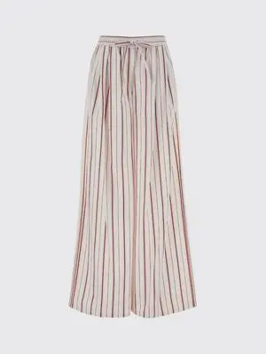 Dolce & Gabbana Striped Silk-cotton Blend Palazzo Trousers