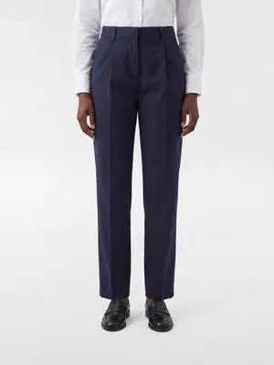 Aspesi Mid-rise Skinny Cotton Trousers With A Slim Fit - Blue