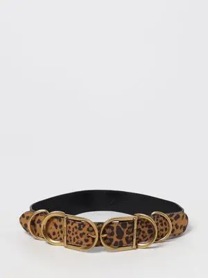 Pinko Leopard Print Belt - Beige