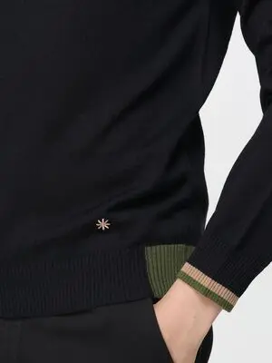 MANUEL RITZ Crew Neck Jumper - Navy