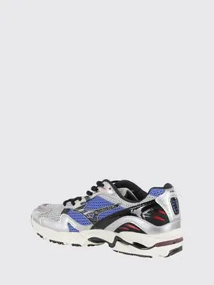 Mizuno Wave Rider Mesh And Laminated Rubber Sneakers - Silver