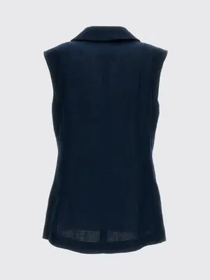 Max Mara Double-breasted Linen Vest