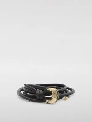 GOLDEN GOOSE Leather Belt With Gold Tone Buckle - Black