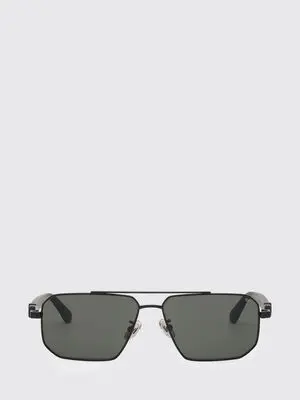Philipp Plein Aviator Metal Sunglasses With Double Bridge And Hexagon Logo