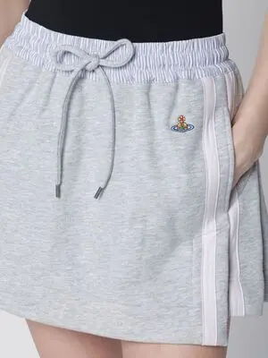VIVIENNE WESTWOOD Cotton Mini Skirt With Logo