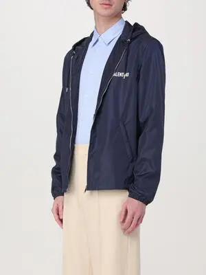 Valentino Garavani Hooded Zip-up Jacket With Logo Detail