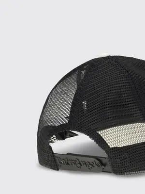 Palm Angels Teddy Cotton And Mesh Nylon Hat - Cocoa